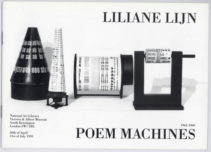 Liliane Lijn: Poem Machines, 1962-1968 – Liliane Lijn